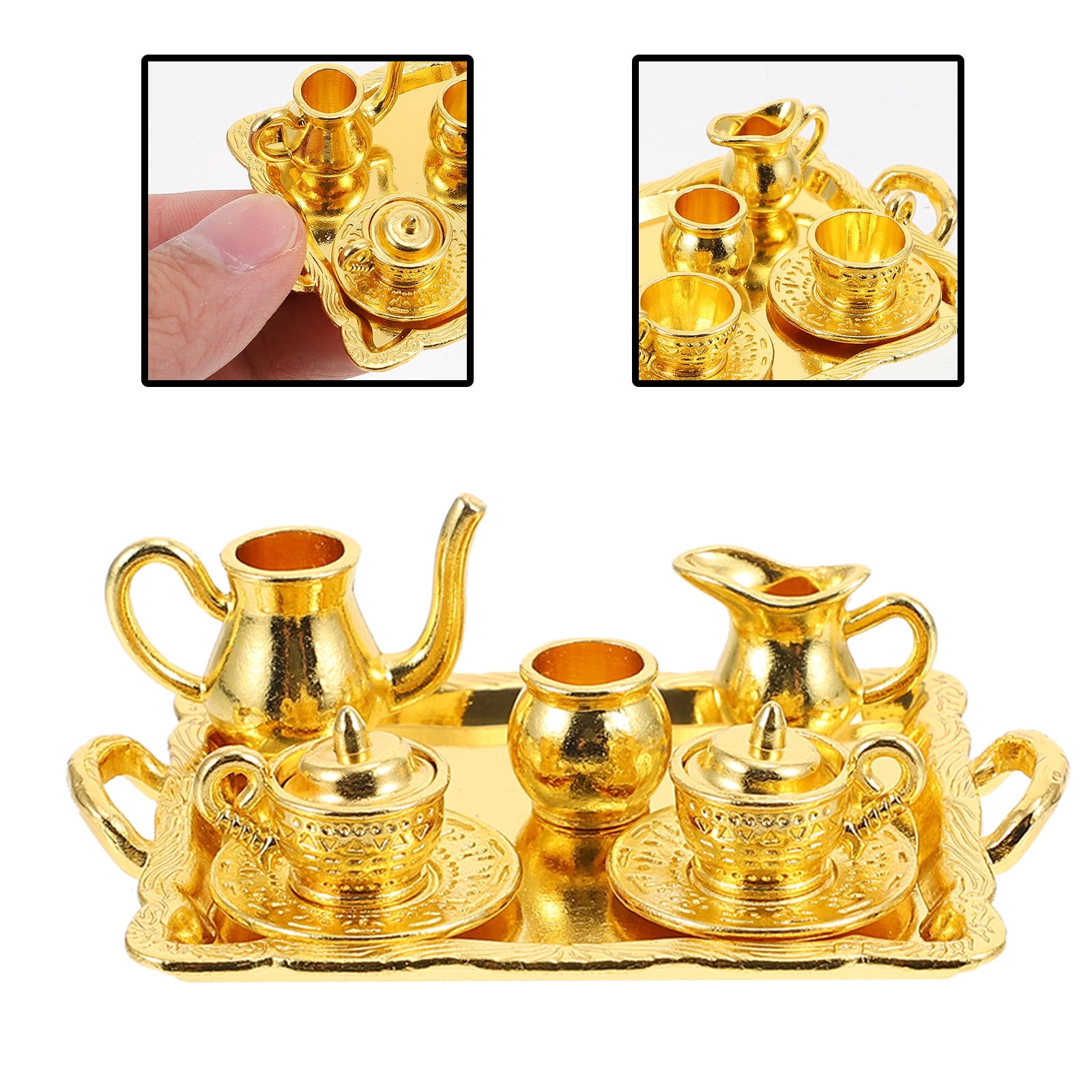 HINTRMENT 8 Pieces Mini Things Golden Alloy Waterproof for Collectors ...