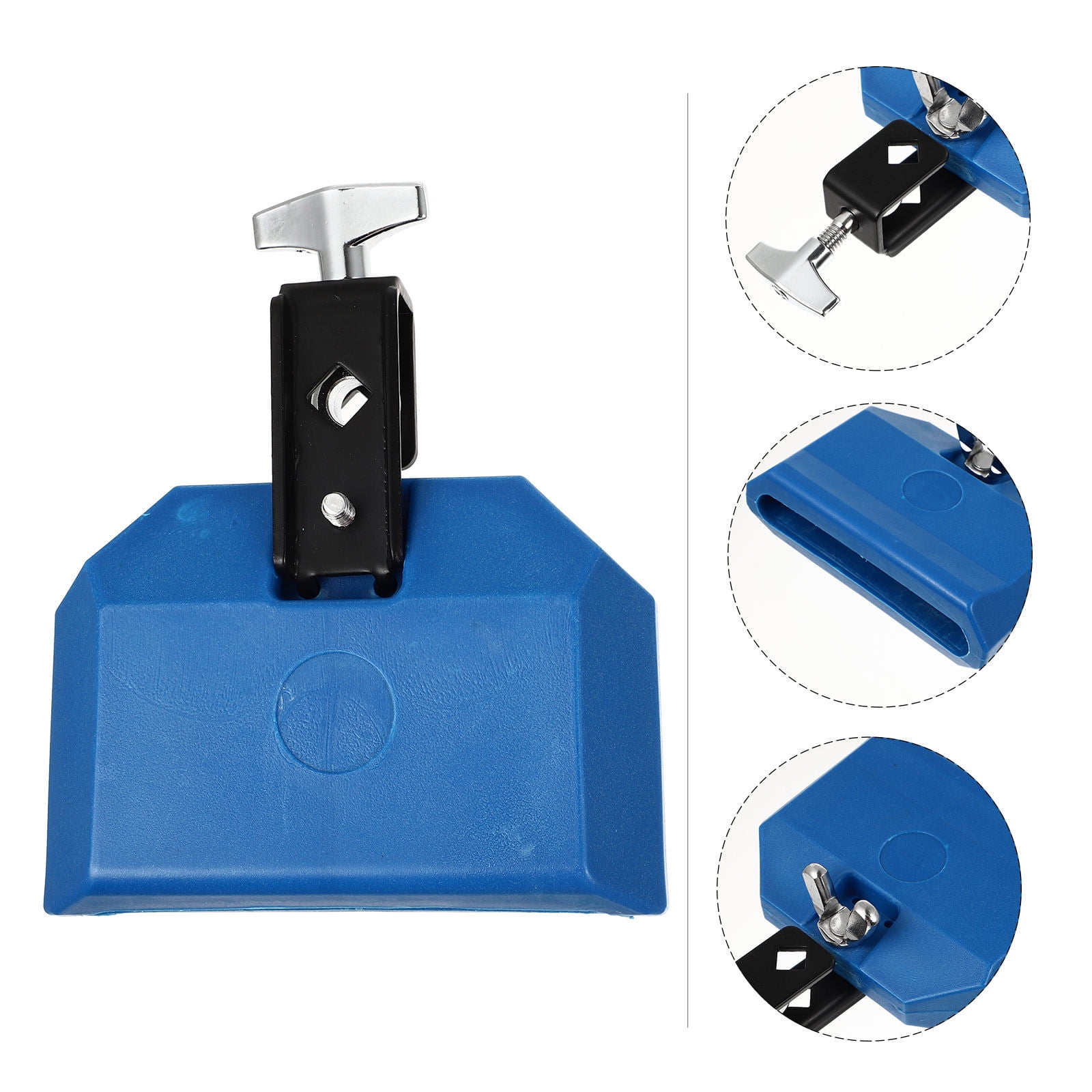 HINTRMENT Blue PVC Drum Set Cowbell 1Pack for Performance and Practice ...