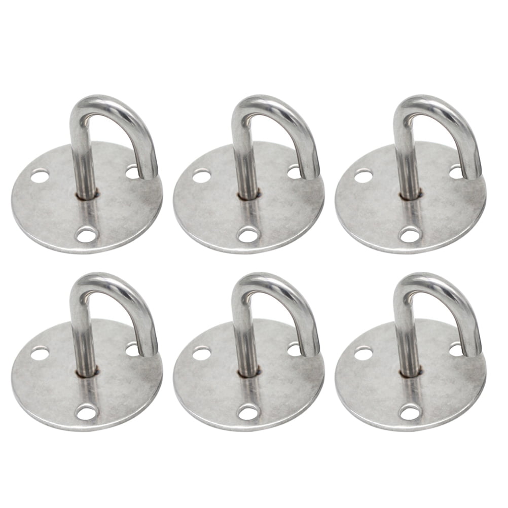 HINTRMENT Ceiling Hanger Hooks 6Pcs Silver U Shaped Stainless Steel for ...