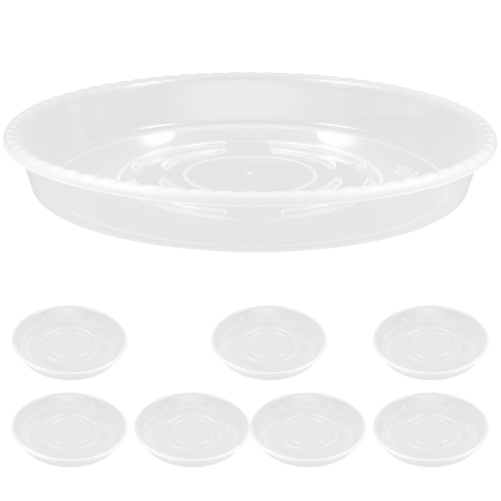 HINTRMENT Household Users 8Pcs Transparent Round Planter Trays for ...