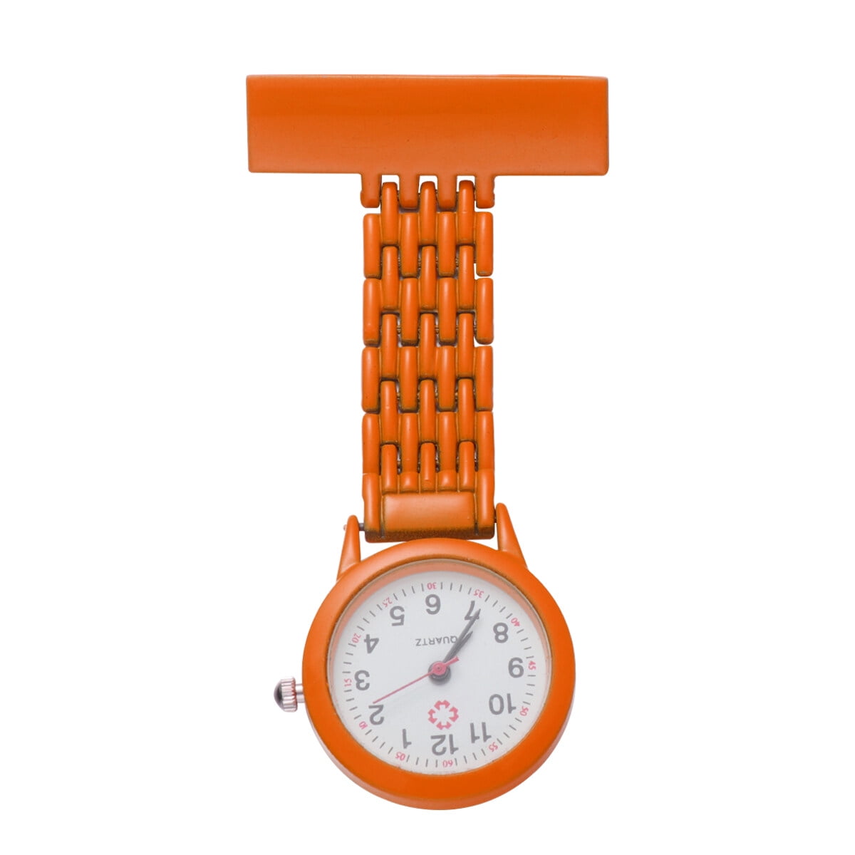 HINTRMENT Nurse Fob Watches Orange 1Pack Zinc Alloy Rectangular Shape ...