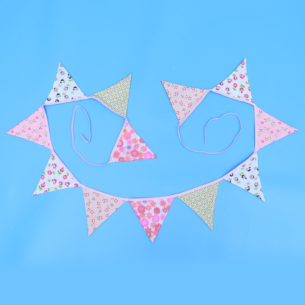 HINTRMENT Party Supplies String Flags Triangle Shape Assorted Color ...