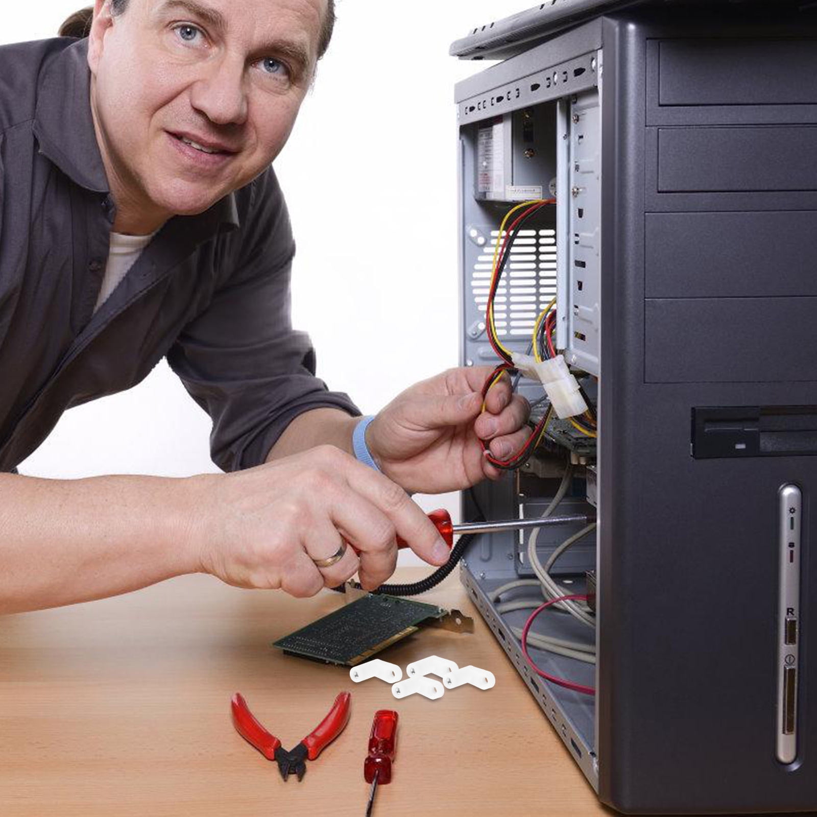 HINTRMENT Plastic Circuit Board Standoffs L Shape 20Pcs Support Stability for Arcade Gaming ...