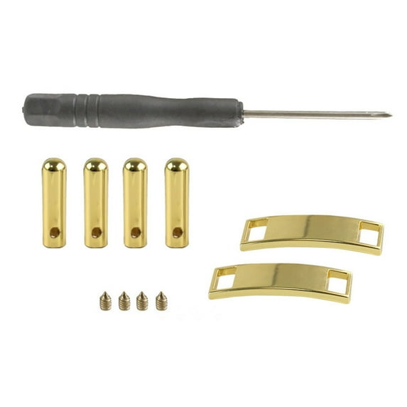 HINTRMENT Shoelace Tips Metal Lace Tips Golden 1 Set Shoes Clips ...