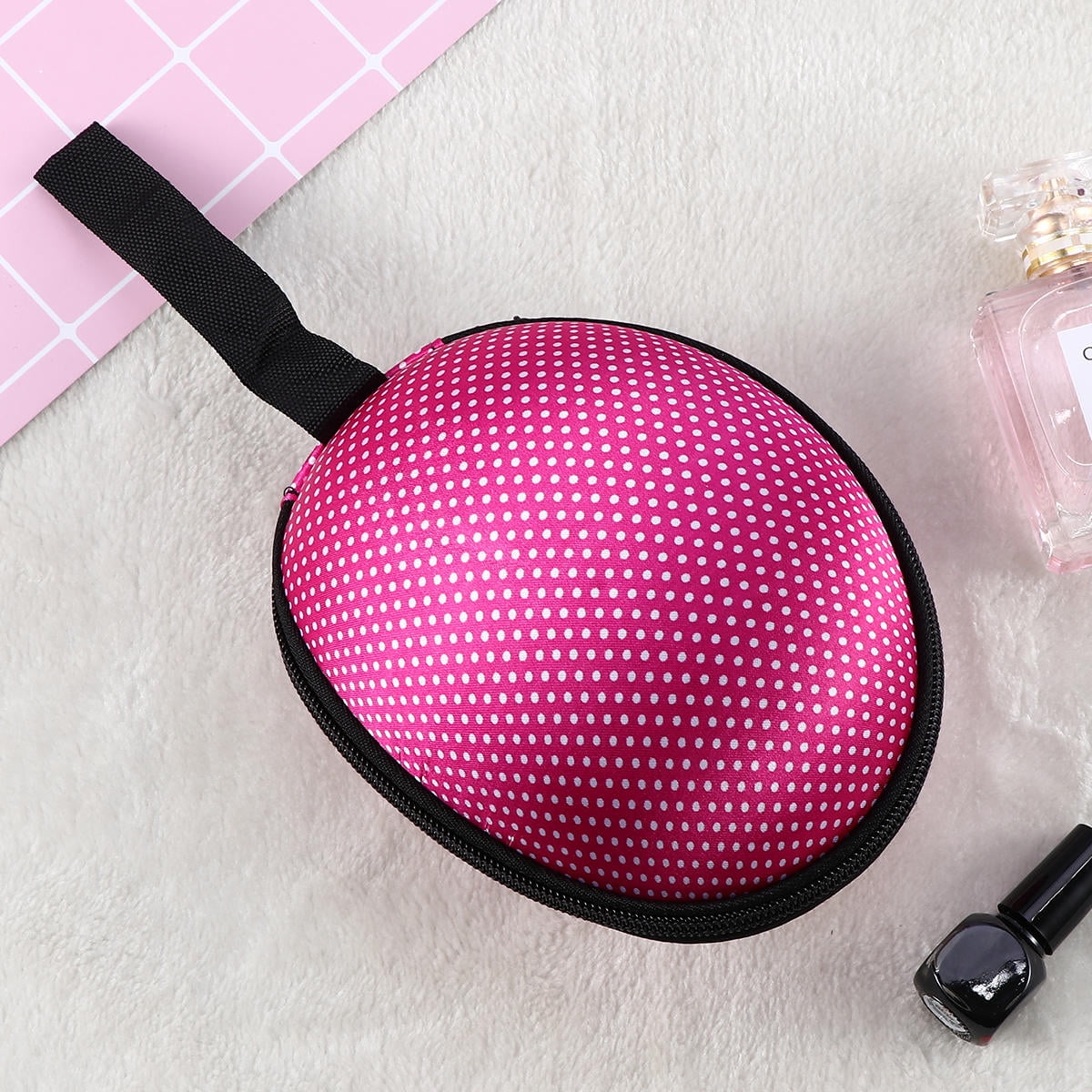 HINTRMENT Storage Case 1Pack Bra Storage Case Rosy Dot Pattern ...