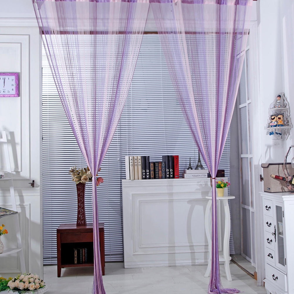 HINTRMENT String Curtain for Doors Purple 11.8x39.4in Polyester Yarn ...