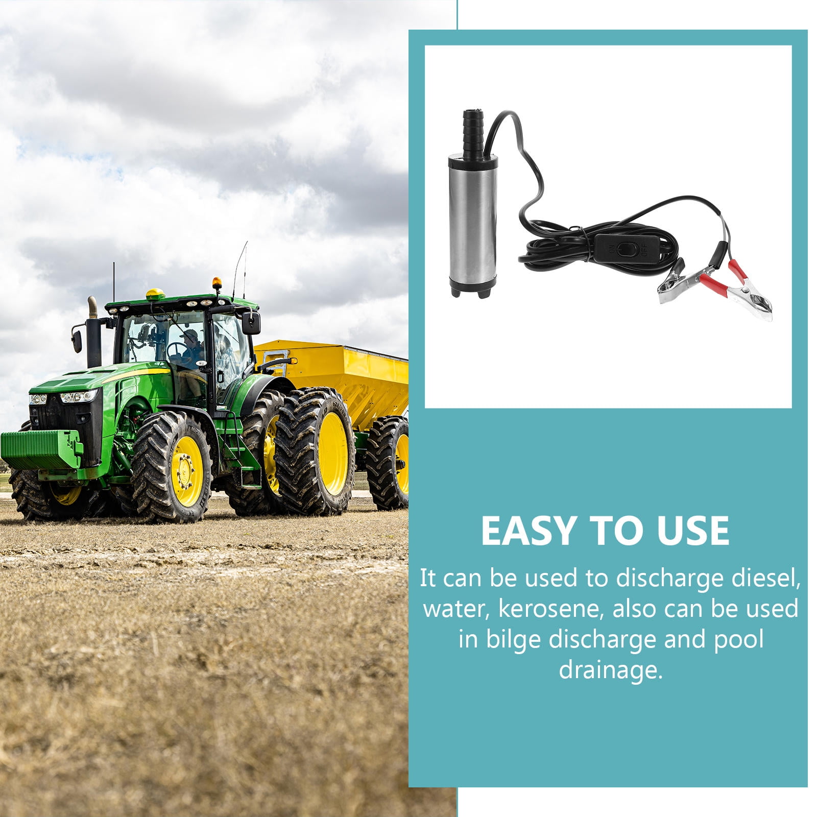 HINTRMENT Submersible Water Transfer Pump 1Pack Electric Siphon ...