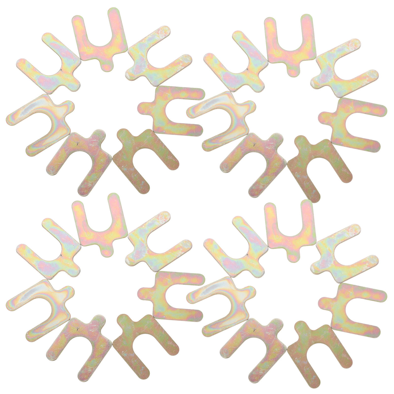 HINTRMENT U-Shaped Metal Hose Locks for Brake Lines 100Pcs Golden 1.6*1 ...