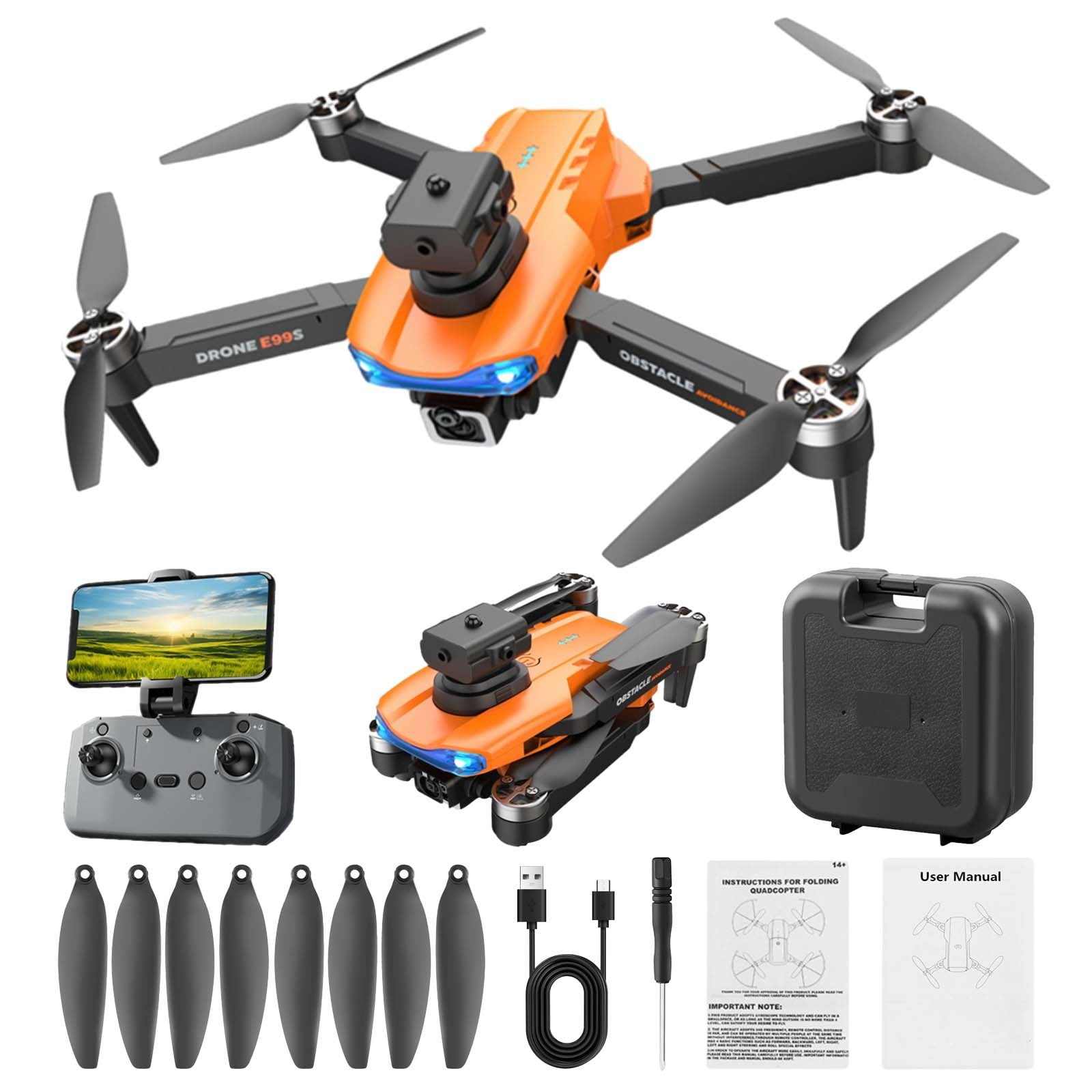 HINTSAN drones with camera for adults Brushless Motor Drone With 1080P ...