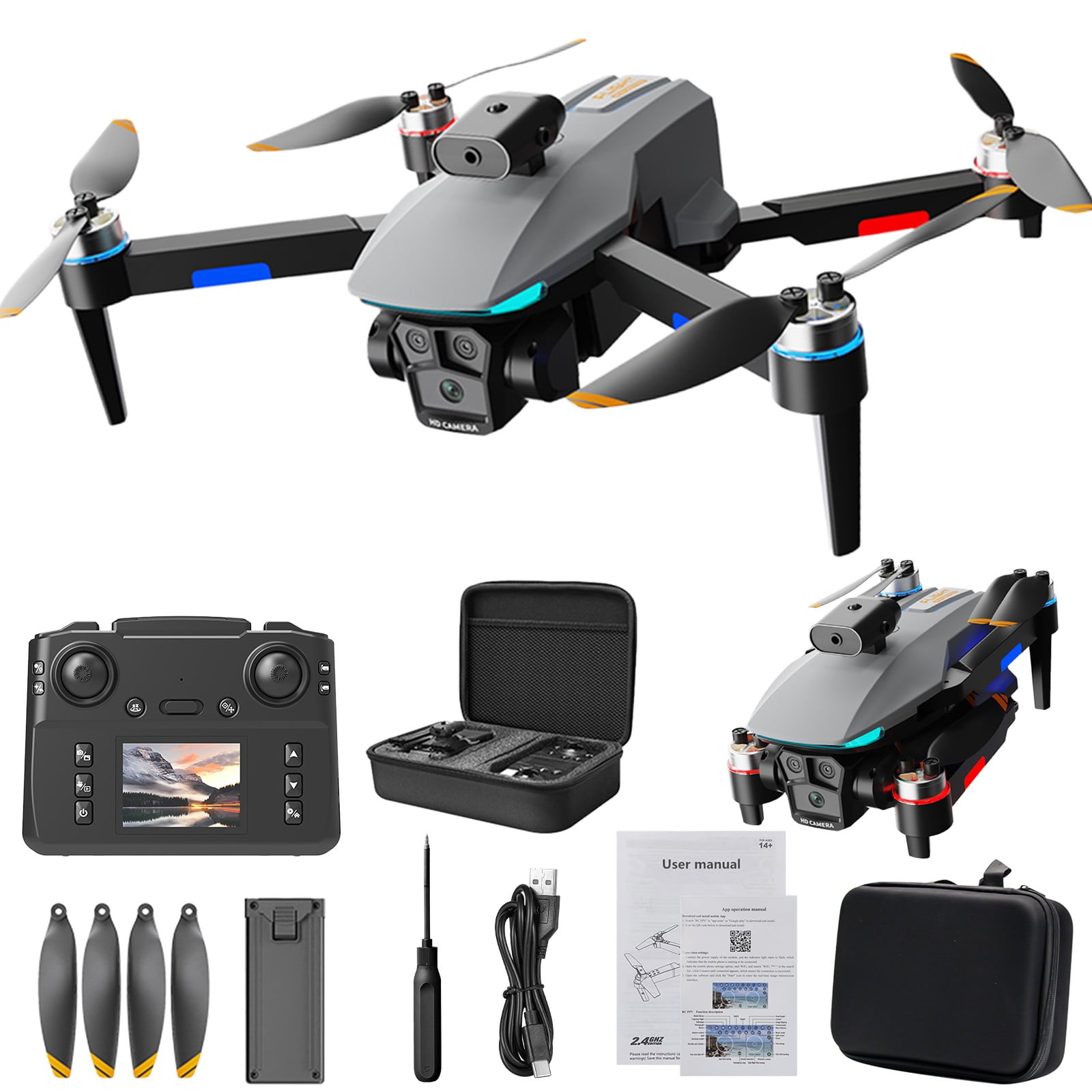 HINTSAN drones with camera for adults Drone With ESC Camera Brushless ...