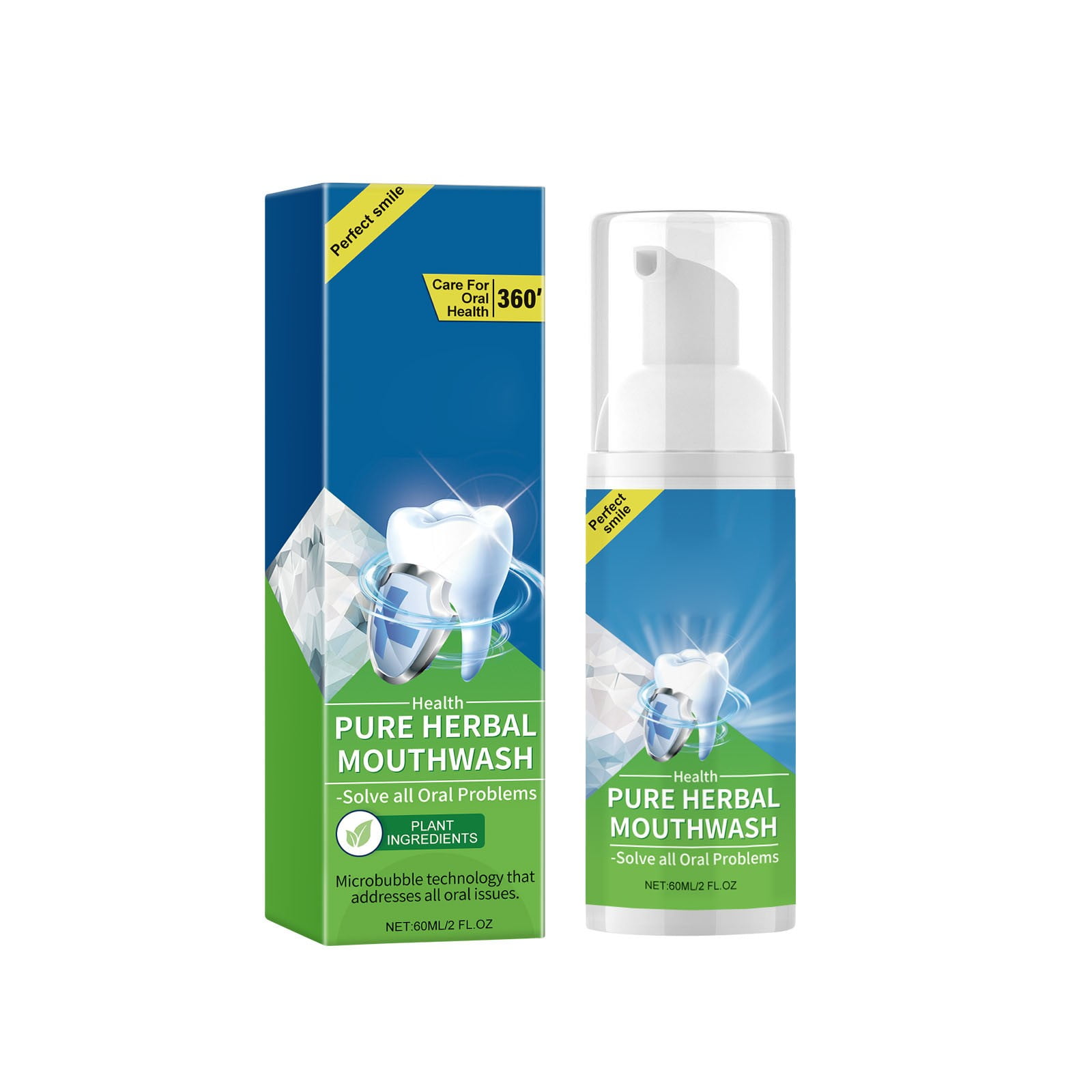 HIOAWHOW Bright Teeth Herbal Brightening Oral Teeth Herbal Brightening ...