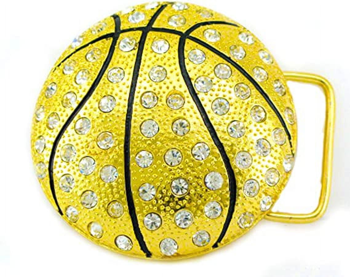 HIP HOP BLING ICED OUT Gold Tone Best Basketball Player BELT BUCKLE ...