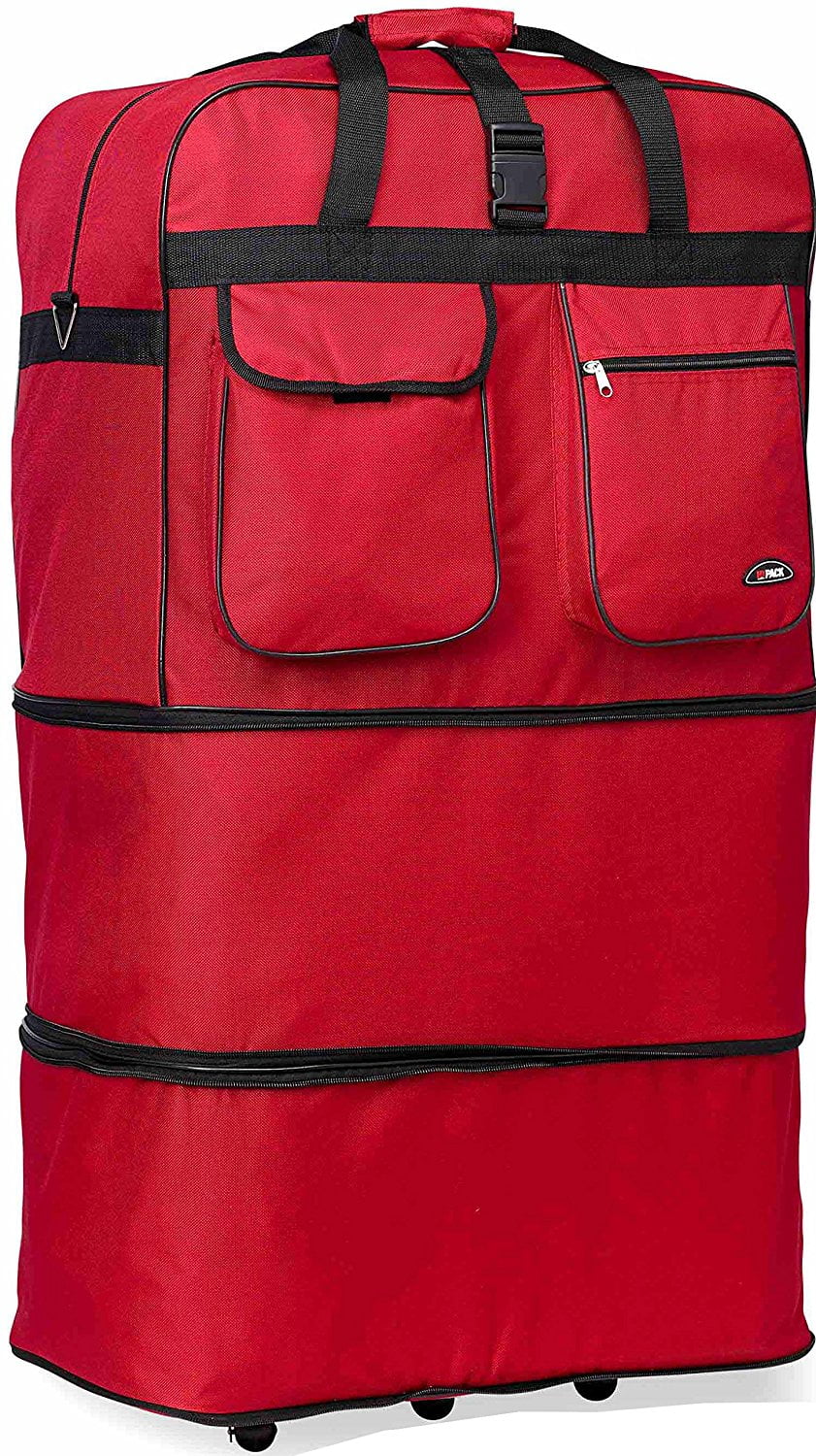"HIPACK Heavy Duty 39"" Carry Duffle Travel Bag with Straps and 360 ...