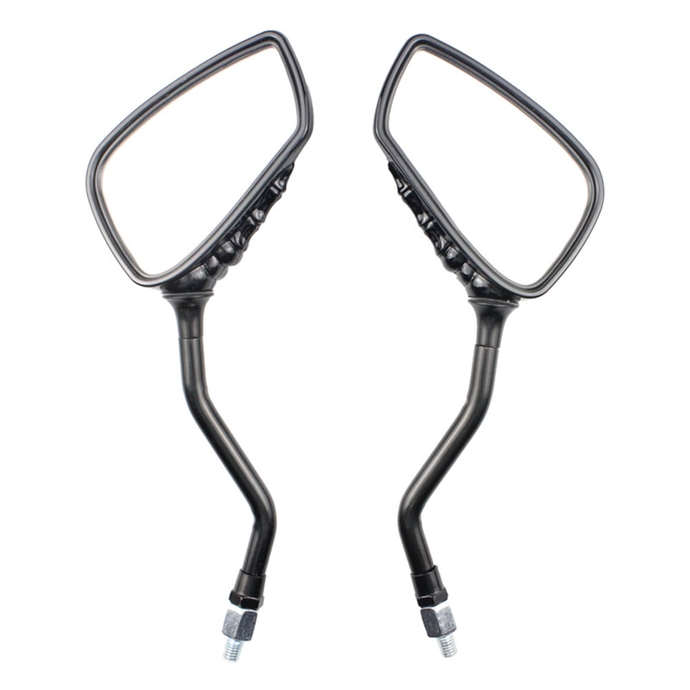 HIPKZ 1 Pair Motorcycle Scooter Back Side Mirror Skull Style Hand Claw ...
