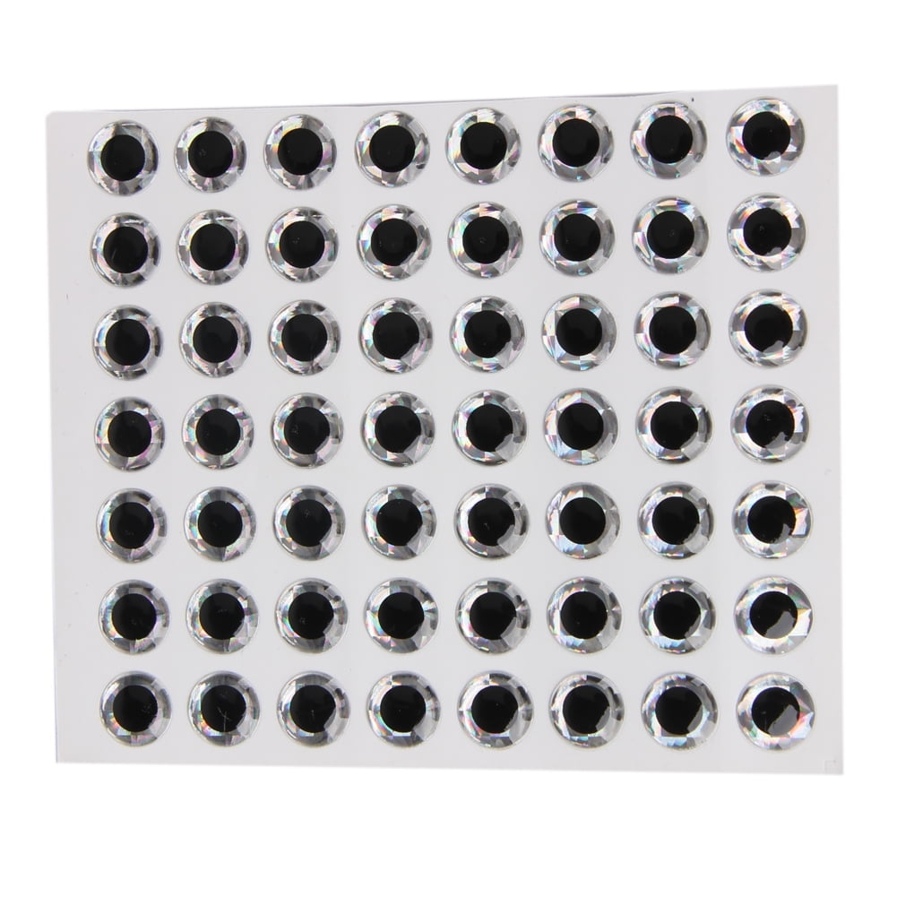 HIPKZ 100PCS 3-20mm Fish Eyes Holographic 3D Realistic Fishing Eyes ...