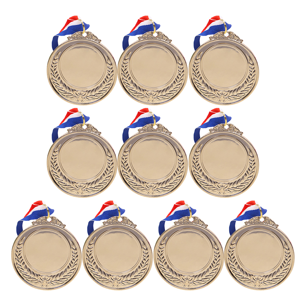 HIPKZ 10Pcs Gold/silver/bronze Medal Metal Winner Medals with Neck ...