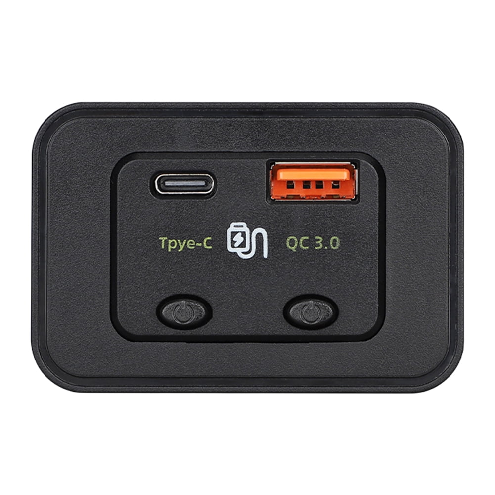 HIPKZ 12/24V Quick Charging Adapter Dual Usb Ports Pd Type-c Qc3.0 Car ...