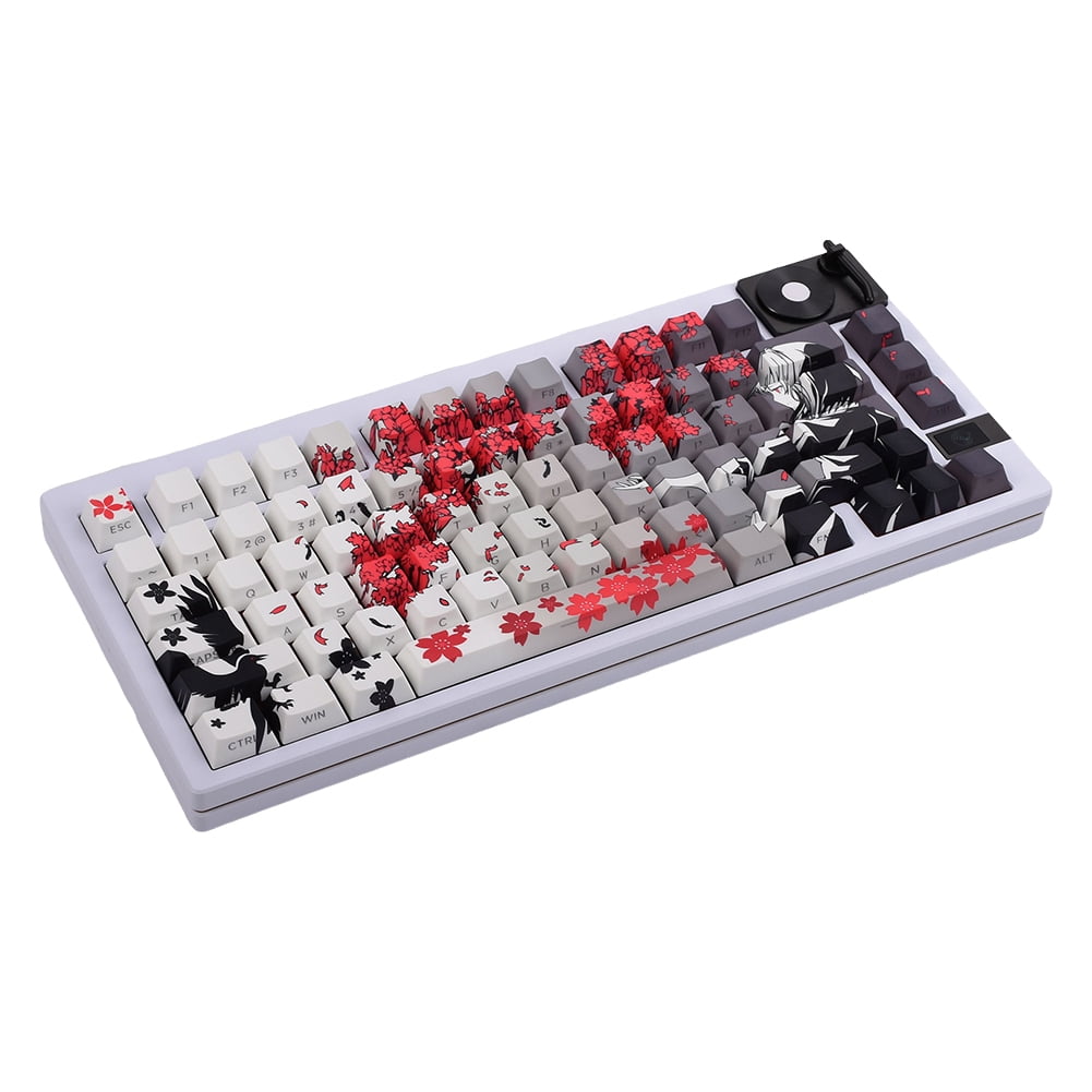 HIPKZ 129 Key Raven Sakura Keycap Set Therimal Sublimation Keycaps Pbt ...