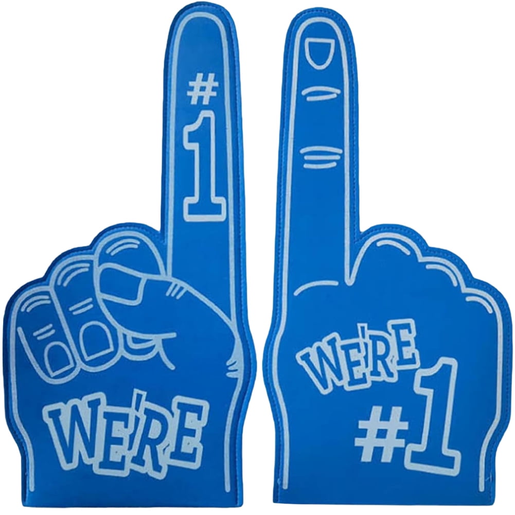 HIPKZ 1PCS Cheering Event Gloves Victory Gesture No. 1 Games Cheer ...