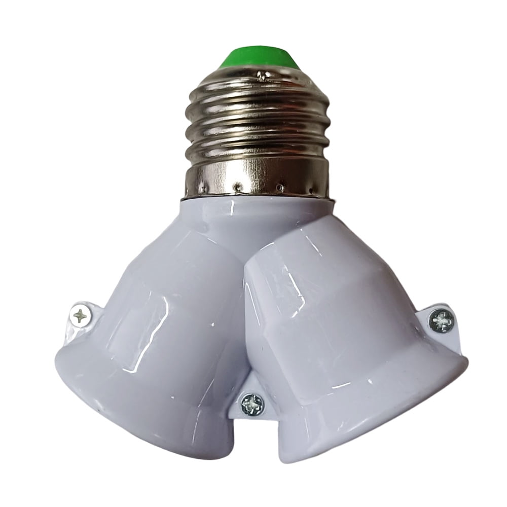 HIPKZ 2 in 1 E27 Socket Splitter Adapter Y-shape Lamp Holder Converter ...
