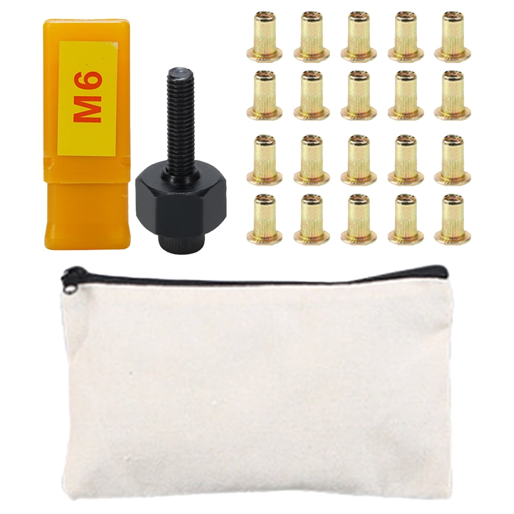 HIPKZ 21Pcs Rivet Nut Tools Simple Installation Hand Rivet Nut Head ...