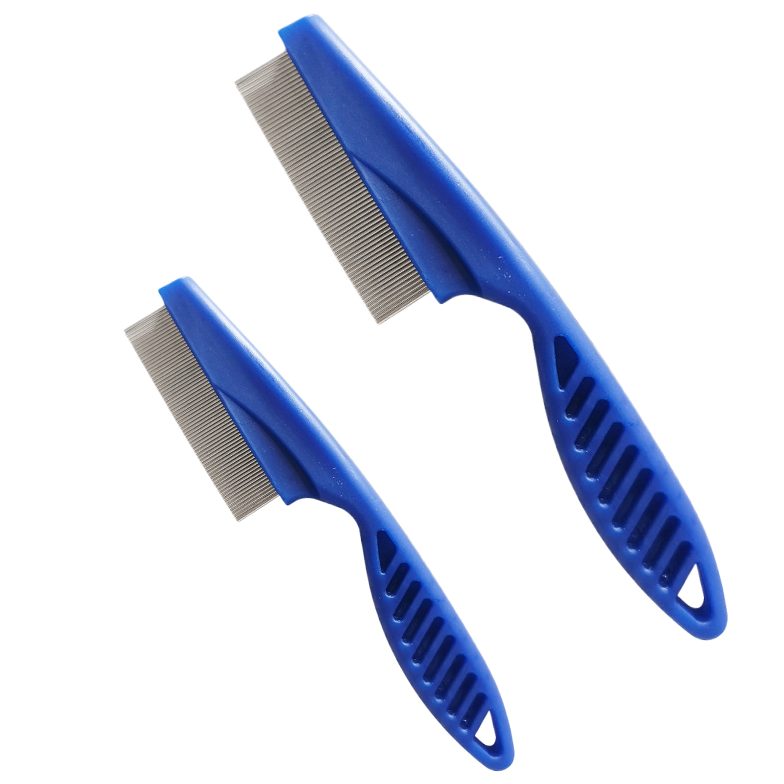 HIPKZ 2Pcs Pet Grooming Brush Stainless Steel Flea Tick Remover Comb ...