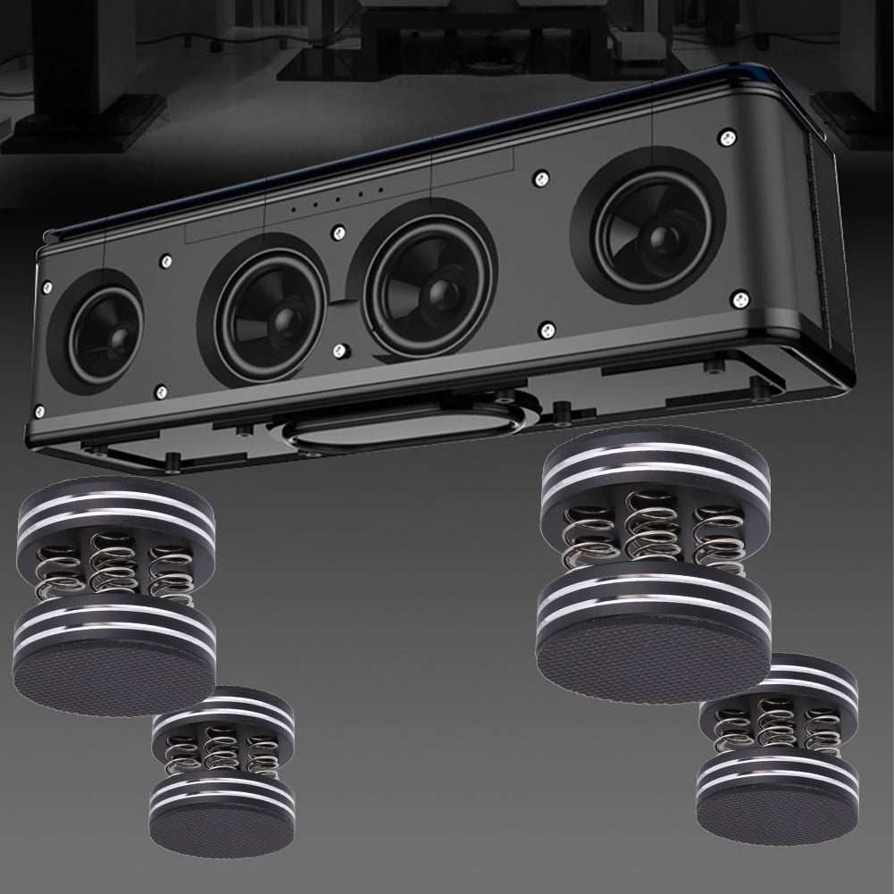 HIPKZ 4 Pcs Aluminium Alloy Spring Damping Pad Hifi Speaker Stand Feet ...