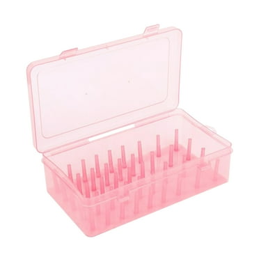 Linyer 42-Spool Sewing Thread Box, Dust-proof Large Capacity Plastic ...