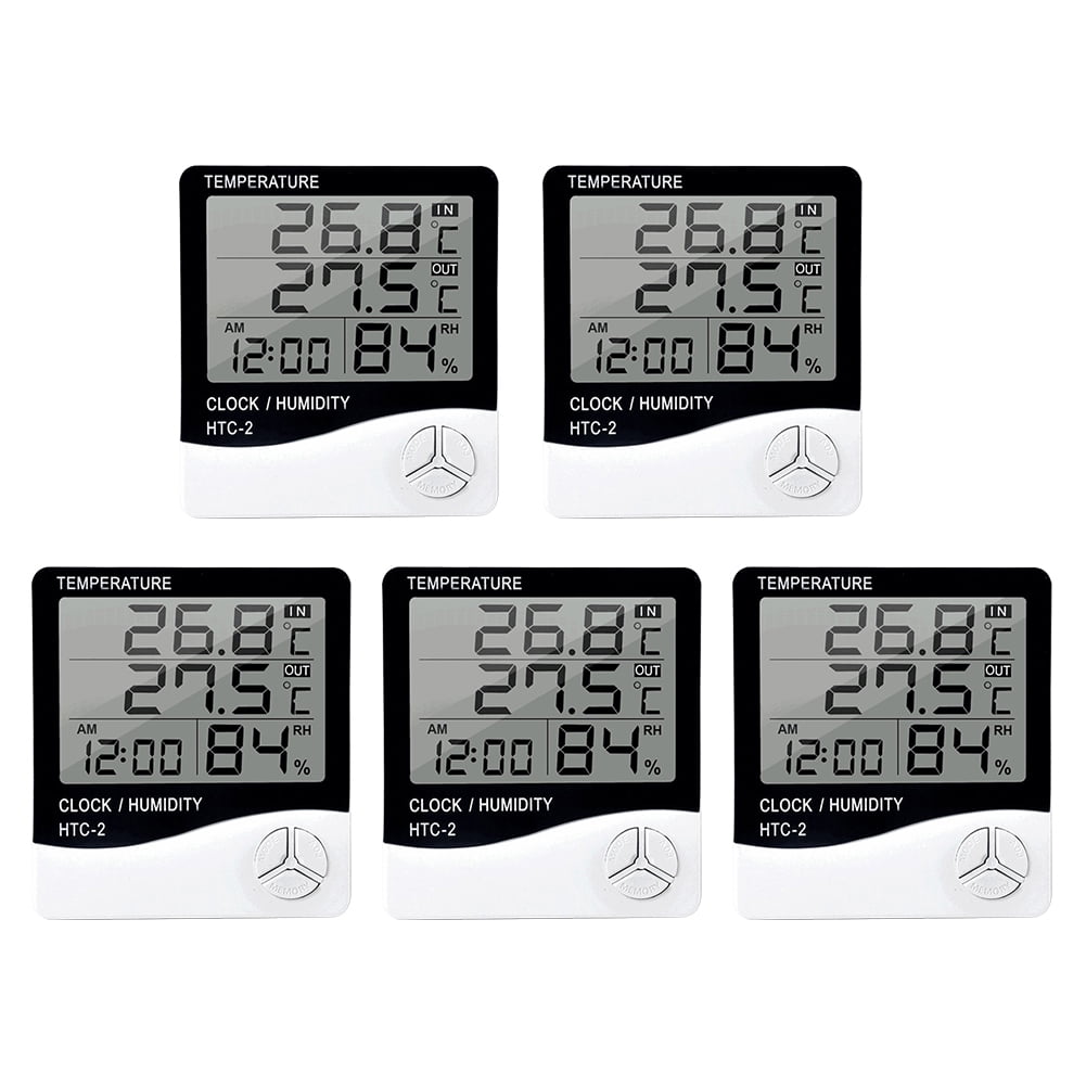 HIPKZ 5/10Pcs Outdoor Thermometer Portable Indoor Moisture Meter with ...
