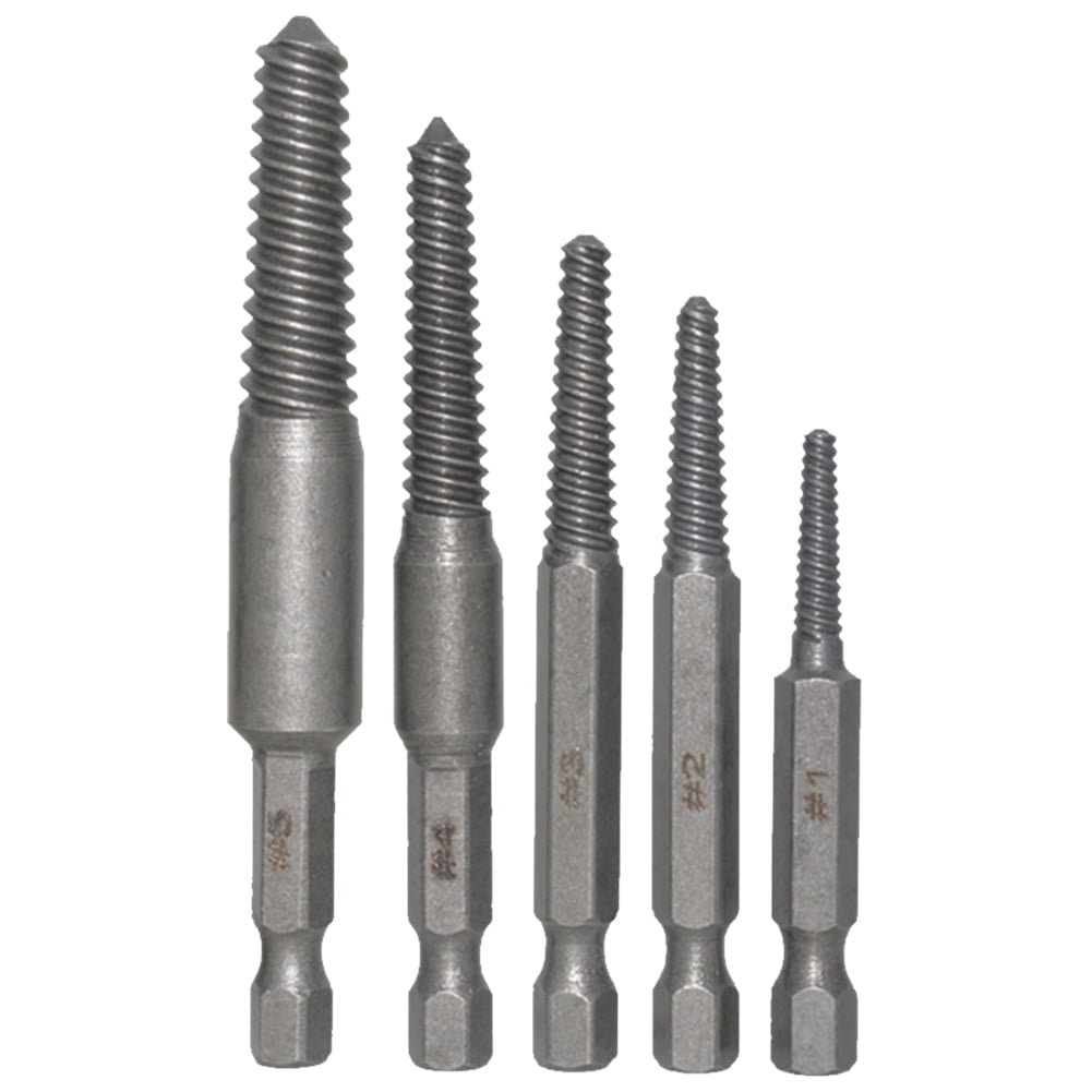 HIPKZ 5/6 Pcs Hexagonal Handle Broken Head Screw Extractor Electric ...