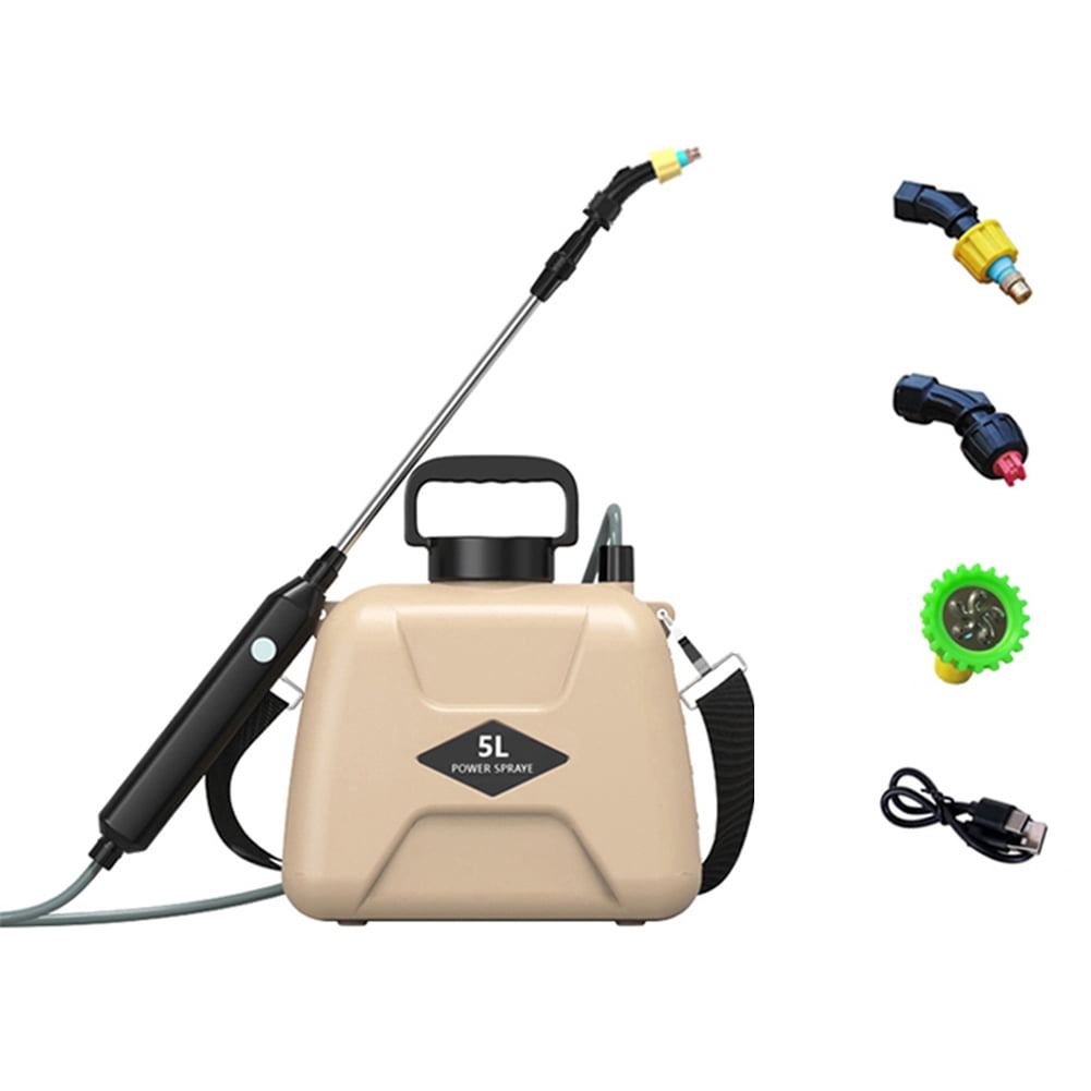HIPKZ 5L/1.32 Gallon Electric Garden Sprayer with Telescopic Rod ...