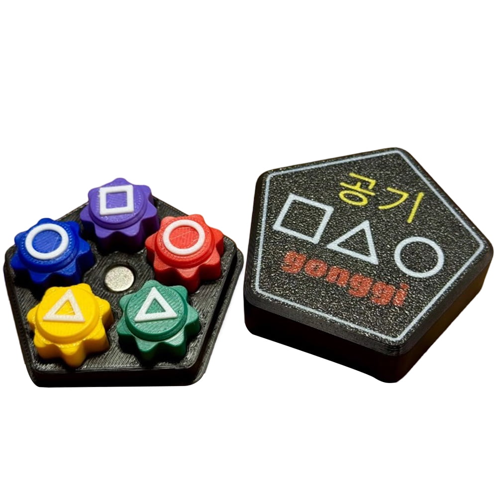 HIPKZ 5PCS Gonggi Jack Stone Pebbles Set Funny Stone Catching Game ...