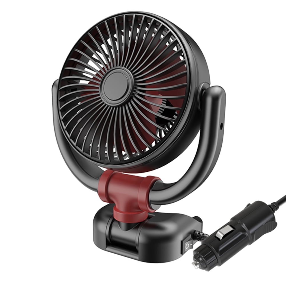 HIPKZ 5V/12V/24V Dashboard Air Vent Cooling Fan 360 Rotation Car ...