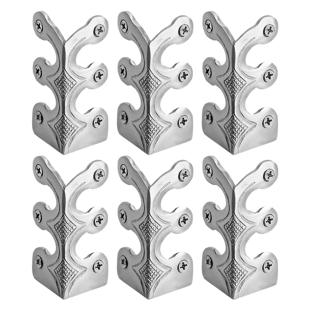 HIPKZ 6 Pcs Vintage Metal Corner Protector Iron Skirting Board Corner ...