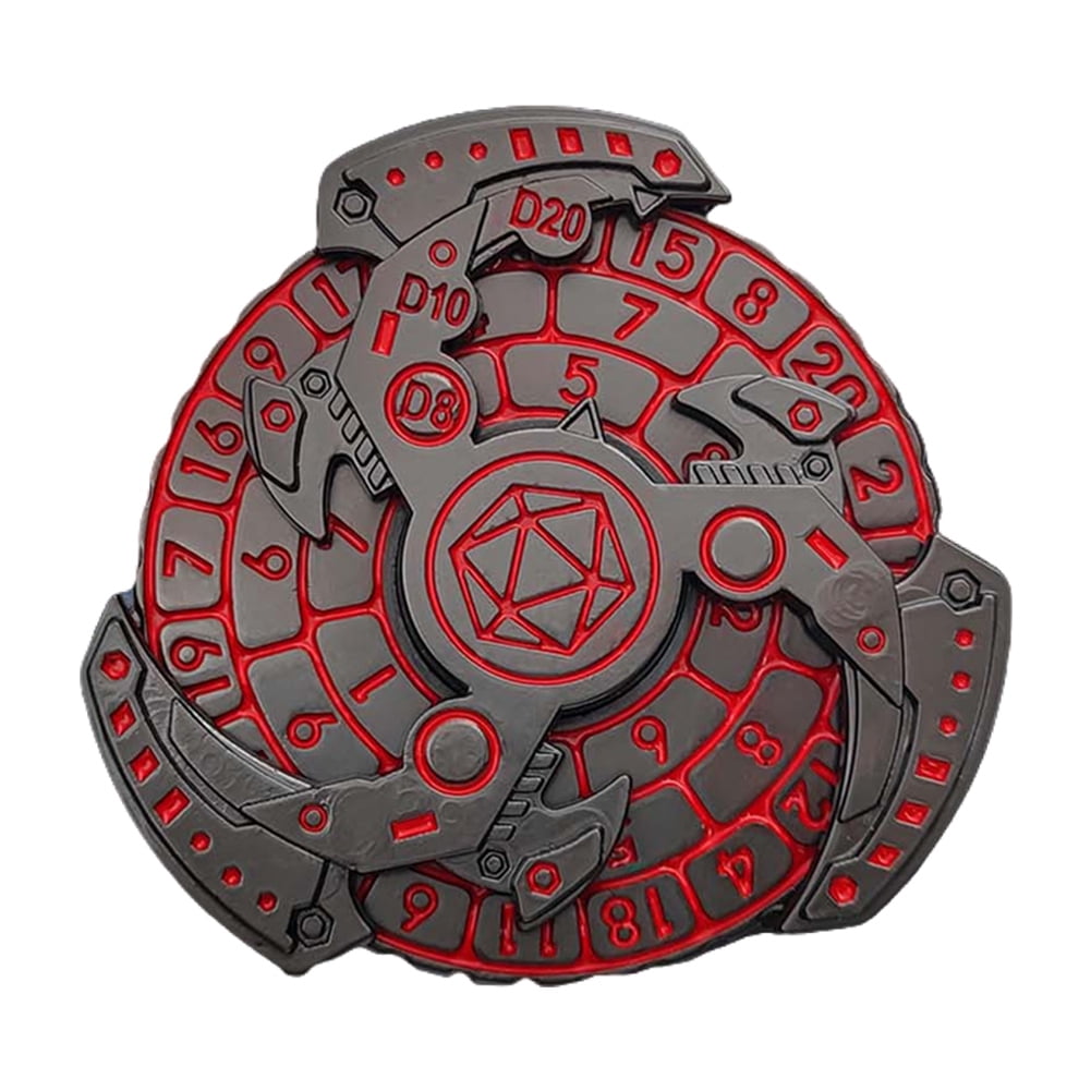 HIPKZ 7 in 1 Gyro Style Dnd Metal Dice Metal Mechanical Rotating Gyro ...