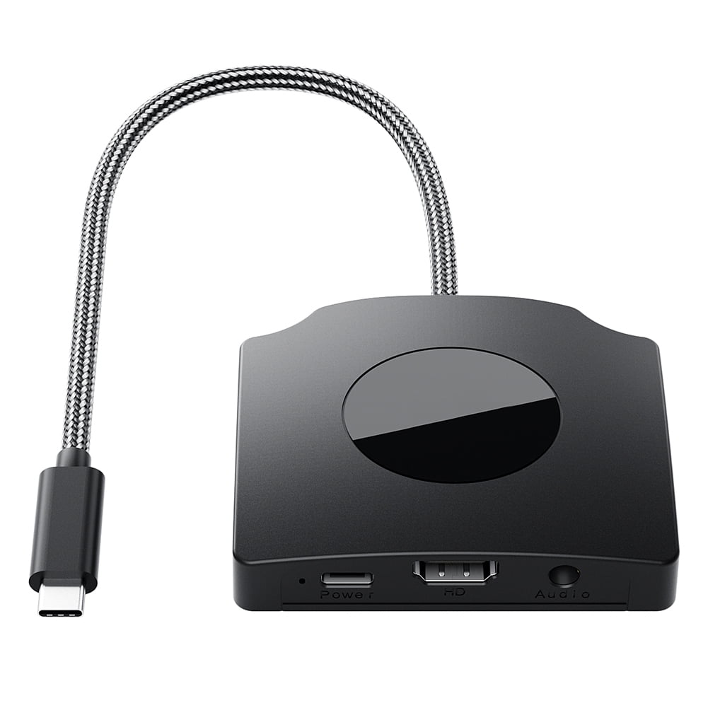 HIPKZ 8 In 1 Usb C Hub Multiport Adapter with 3 Usb 3.0 Ports 4K 1080P ...