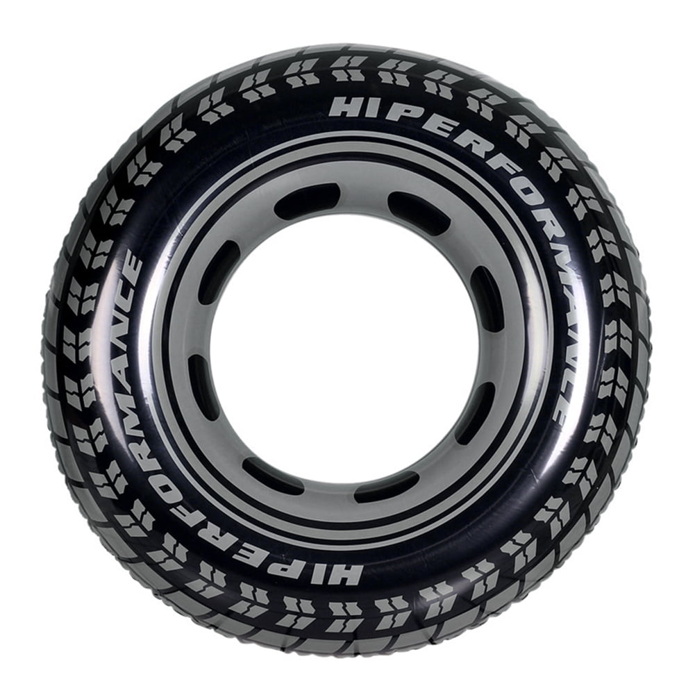 HIPKZ Adult Life Buoy Water Fun Toy Swim Laps Black Wheel Tire Swimming ...