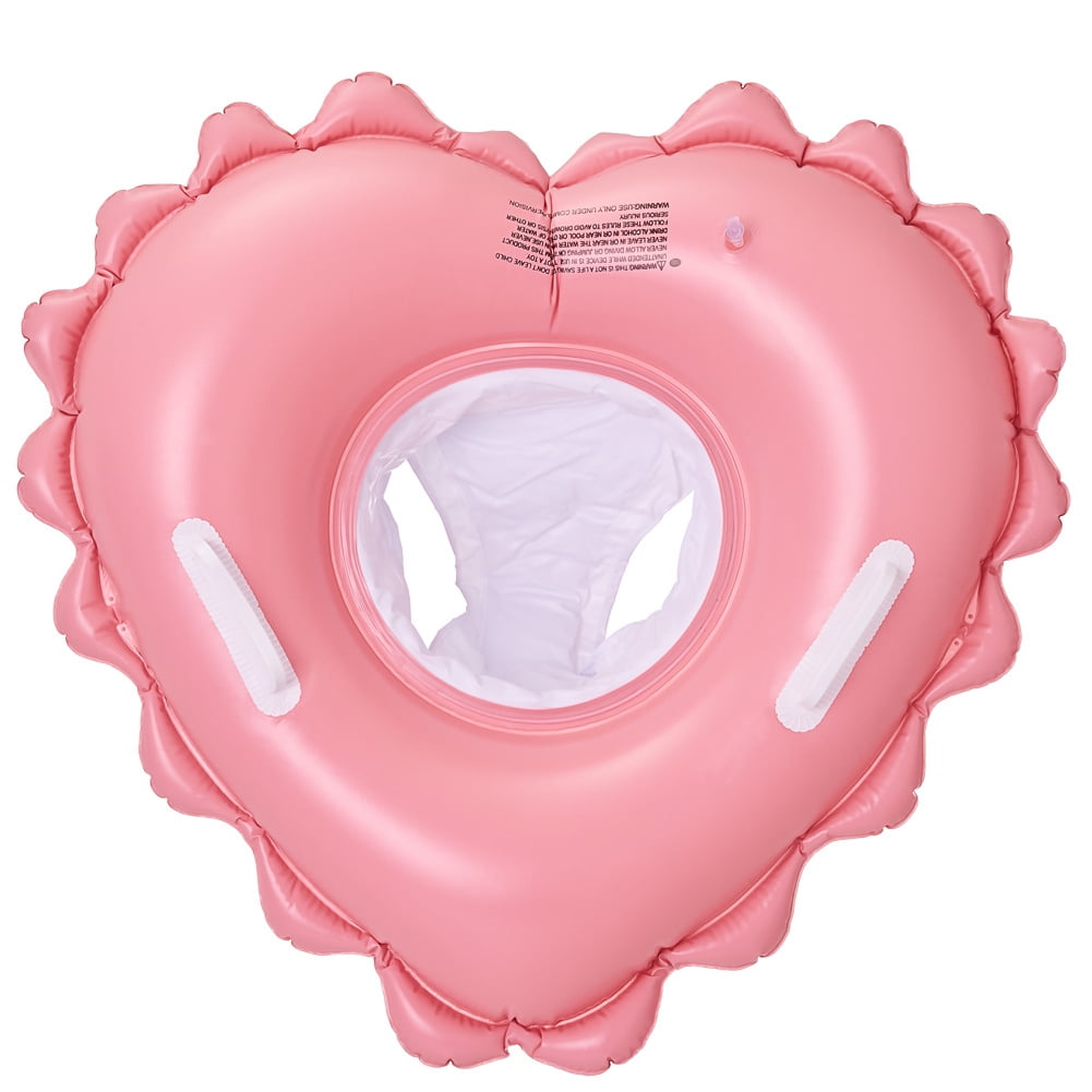 HIPKZ Baby Swim Ring Tube Inflatable Swim Ring Heart Shape Toddler ...