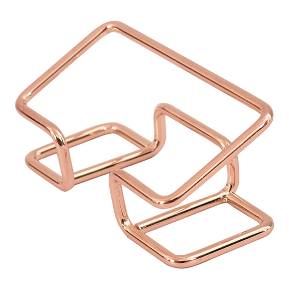 HIPKZ Business Card Display Holder Metal Desktop Business Card Holder ...