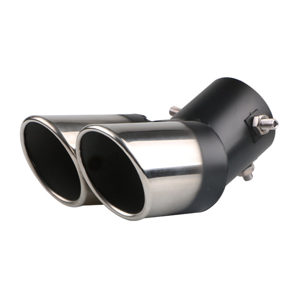 HIPKZ Car Exhaust Muffler Tip Stainless Steel Car Oval Rear Exhaust ...