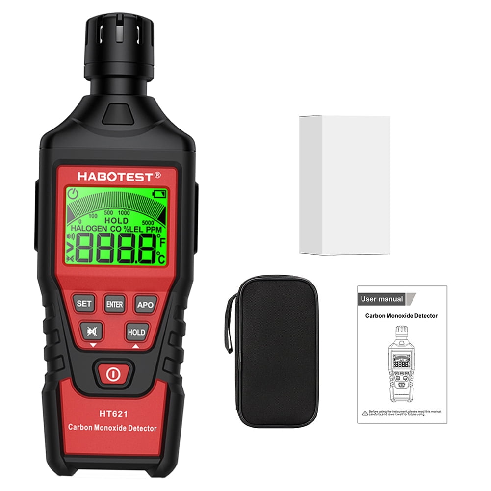 HIPKZ Carbon Detector Alarm Lcd Display Professional High Precision Co ...