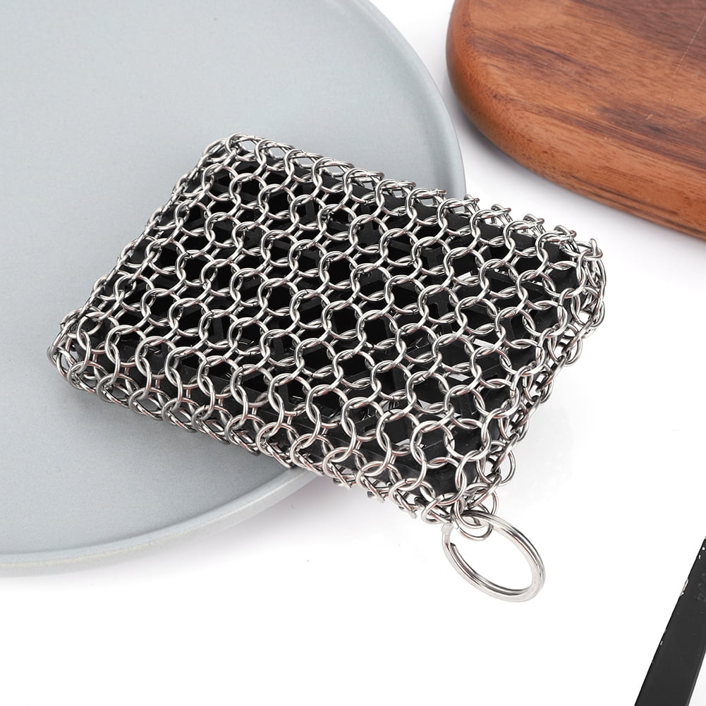 HIPKZ Cast Iron Cleaner with Hanging Ring Cast Iron Skillet Cleaner ...