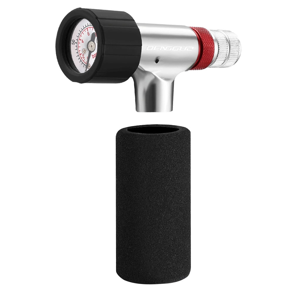 HIPKZ Co2 Pump Schrader & Presta Valve Portable Bike Tire Inflator ...