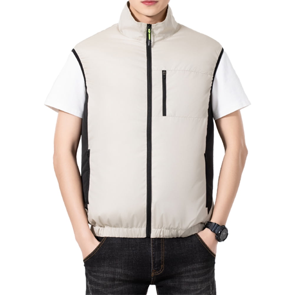 HIPKZ Cooling Vest With 2 Fans Air Conditioner Clothes For Summer ...
