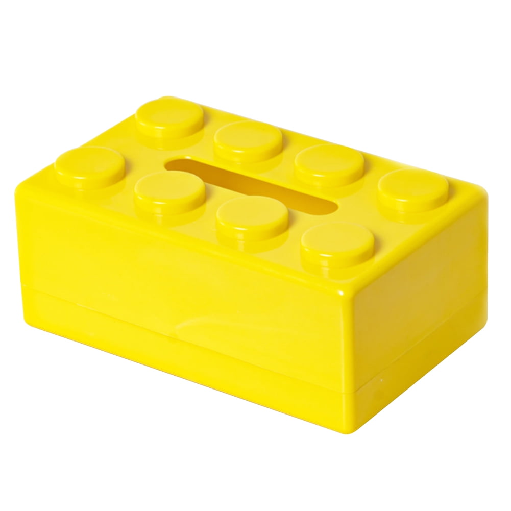 HIPKZ Creative Building Block Tissue Box Cover Cute Paper Towel Holder ...