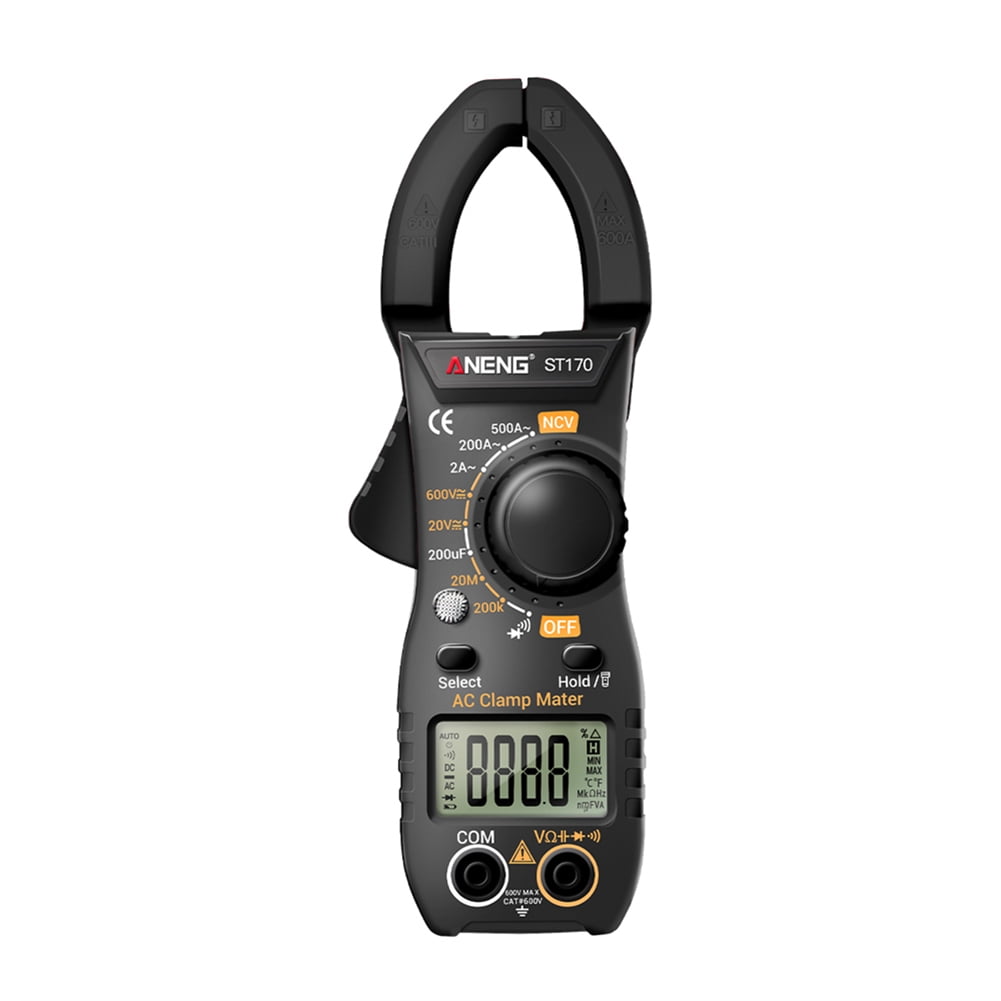 HIPKZ Digital Multimeter Backlit Display Voltage Resistance Meter Clamp ...