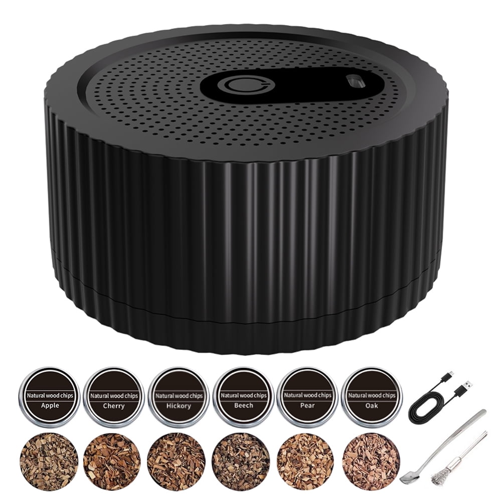 HIPKZ Electric Whiskey Smoker Kit Electric Smoking Kit with 6 Flavors ...
