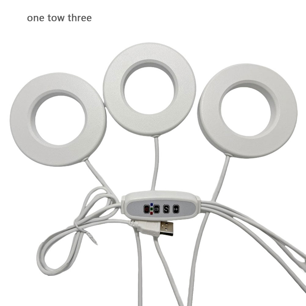 HIPKZ Full Spectrum Ceiling Grow Light 4 Dimmable Levels Led Halo Plant ...