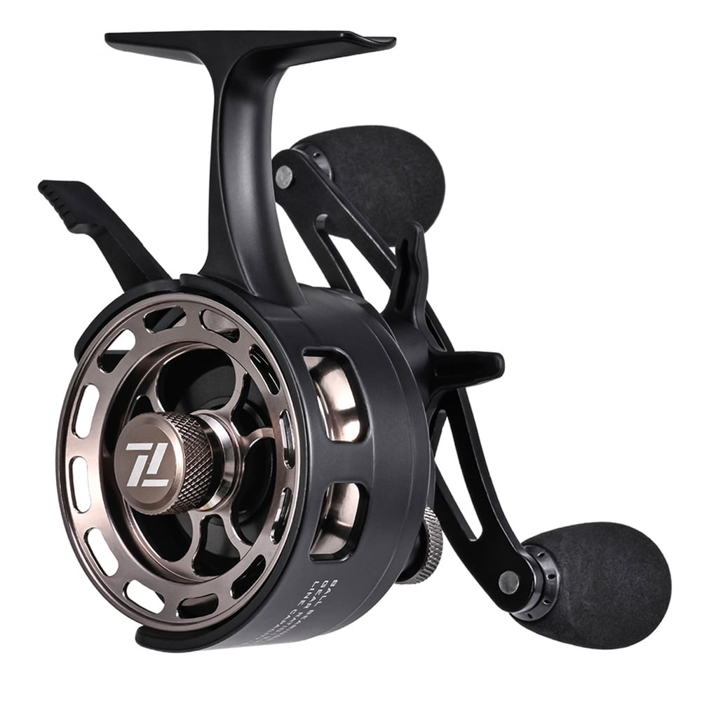 HIPKZ Ice Fishing Reel 3+1 Shielded Bb Fishing Wheel 3.2/1 High Speed ...