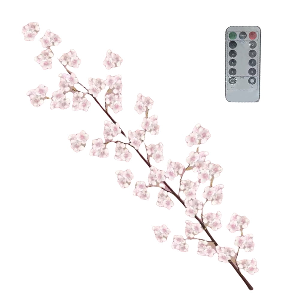 HIPKZ Led Lighted Artificial Flowers Remote Control Cherry Blossom ...
